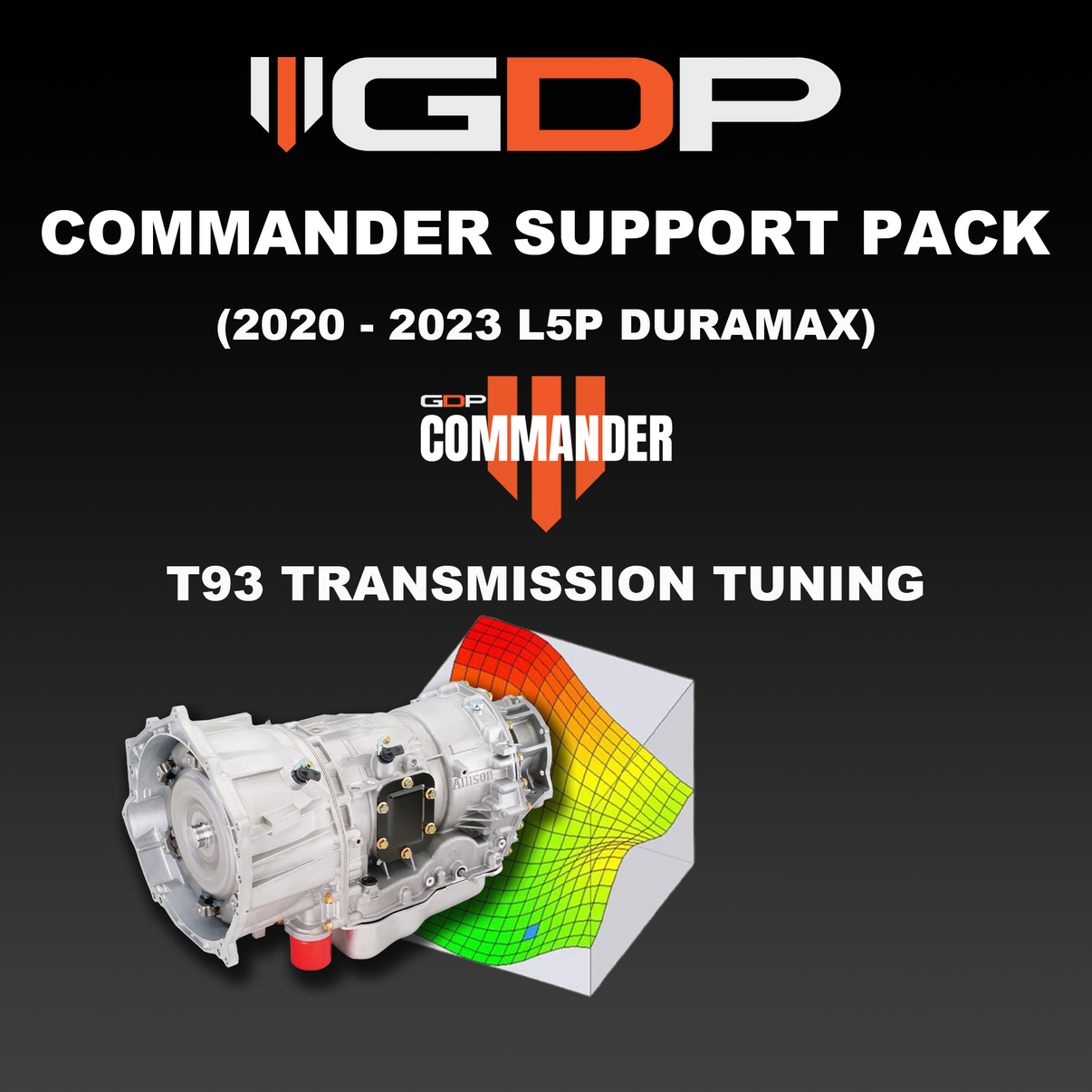 GDP Commander T93 Transmission Support Pack (2020+ Duramax L5P 6.6L ...